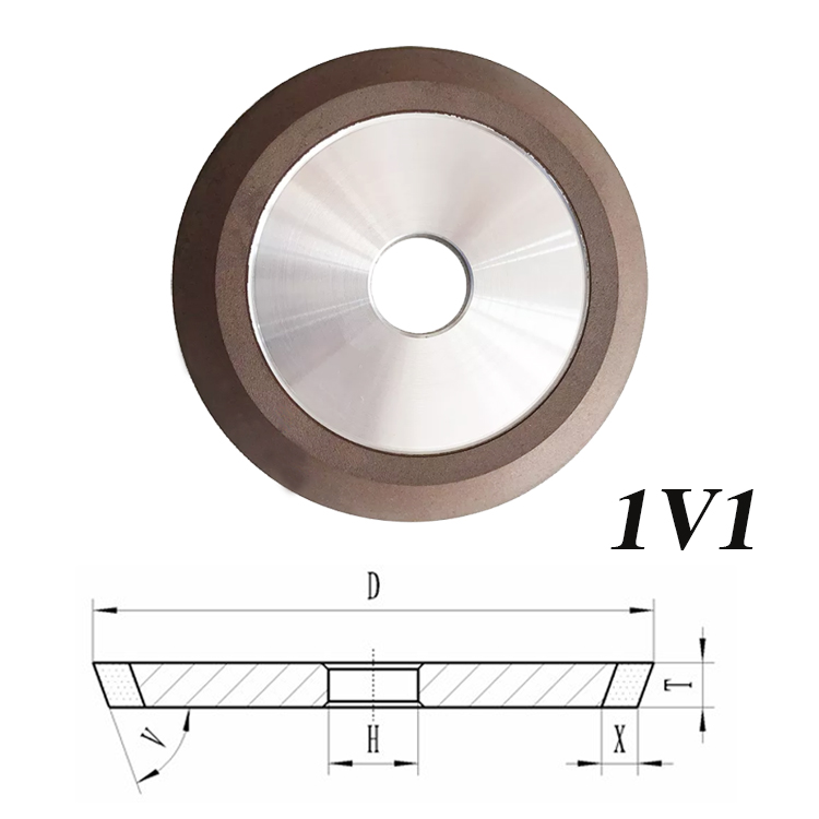 China Metalworking 1V1 Resin Diamond Grinding Wheel for CNC Tool ...