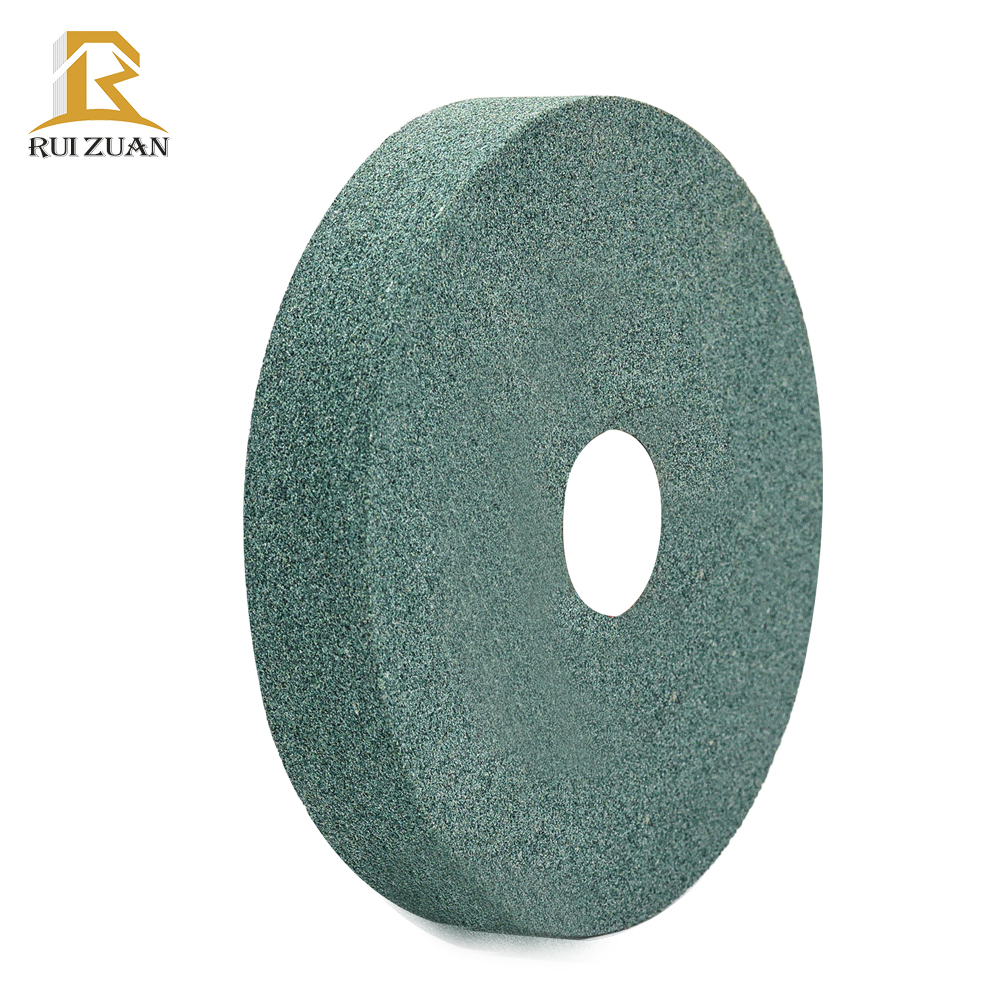 China Round Shaped Green Silicon Carbide Grinding Wheel For Carbide ...